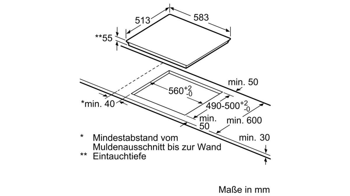 Siemens PQ561DB00 Herd-Set Induktion Edelstahl 60cm EEK:A